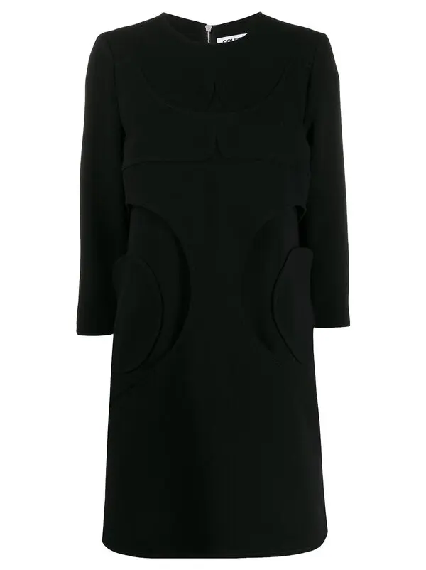 COURREGES Shift Mini Dress - Black