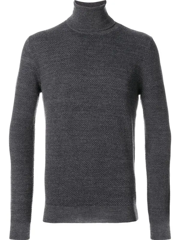 ZANONE Roll Neck Sweatshirt - Grey