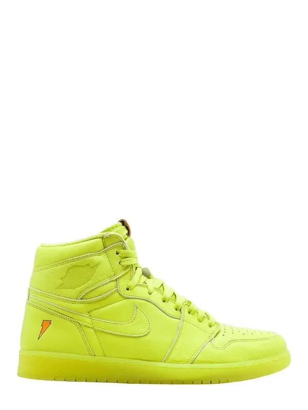 JORDAN Air 1 Retro Hi G8rd Cyber Sneakers - Yellow