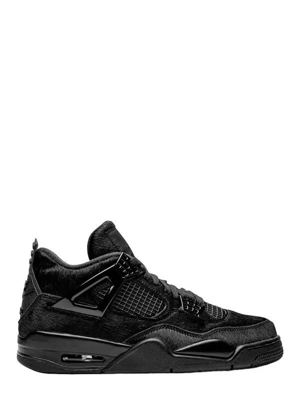 JORDAN X Olivia Kim Air 4 Retro No Cover Sneakers - Black