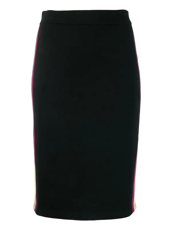 MARANT ETOILE Stripe Panel Pencil Skirt - Black
