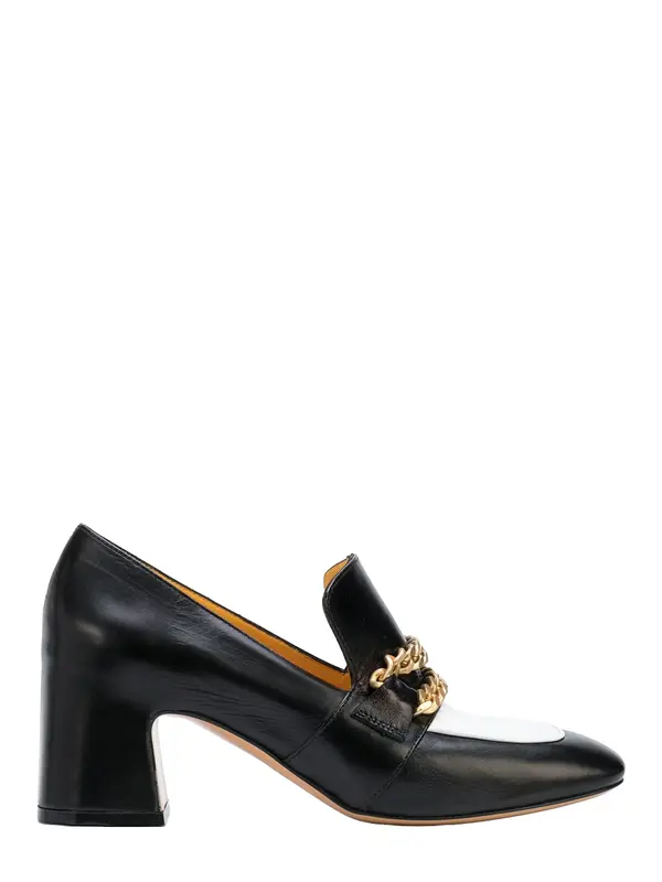 MADISON.MAISON Perla Block Heel Loafers - Black