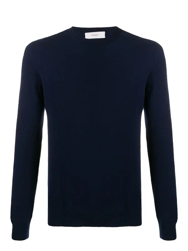 Pringle Of Scotland Round Neck Fine Knit Jumper - Blue