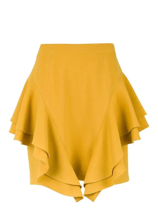 OLYMPIAH Chipre Ruffle Skirt - Yellow
