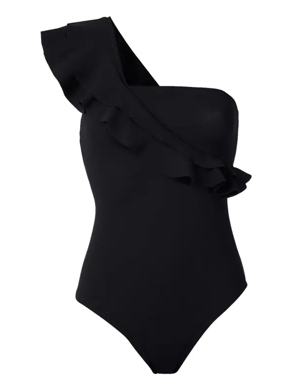 CLUBE BOSSA Siola Ruffle Swimsuit - Black