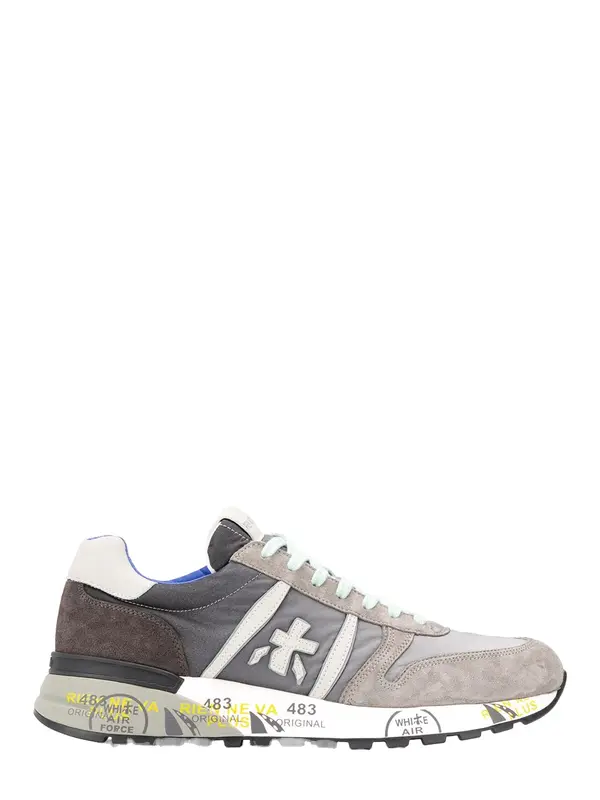 Premiata Lander Stamped Sole Sneakers - Grey