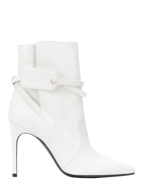 Off-White Security-tag Ankle Boots - White