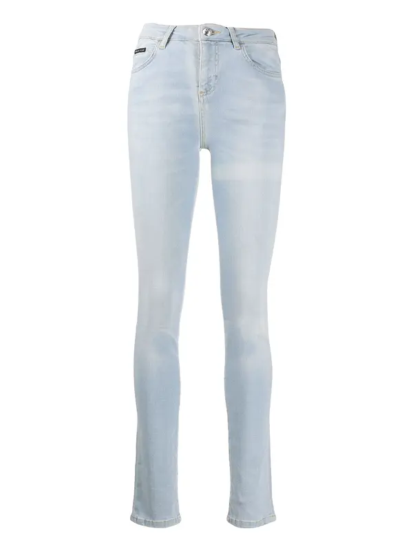 Philipp Plein High-rise Skinny Jeans - Blue
