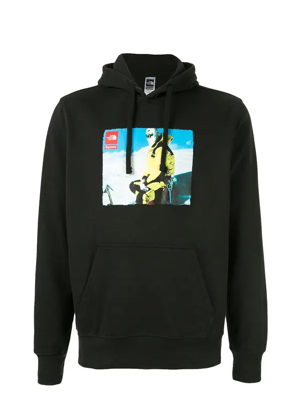 Supreme X The North Face Photo-print Hooded Sweatshirt - Black