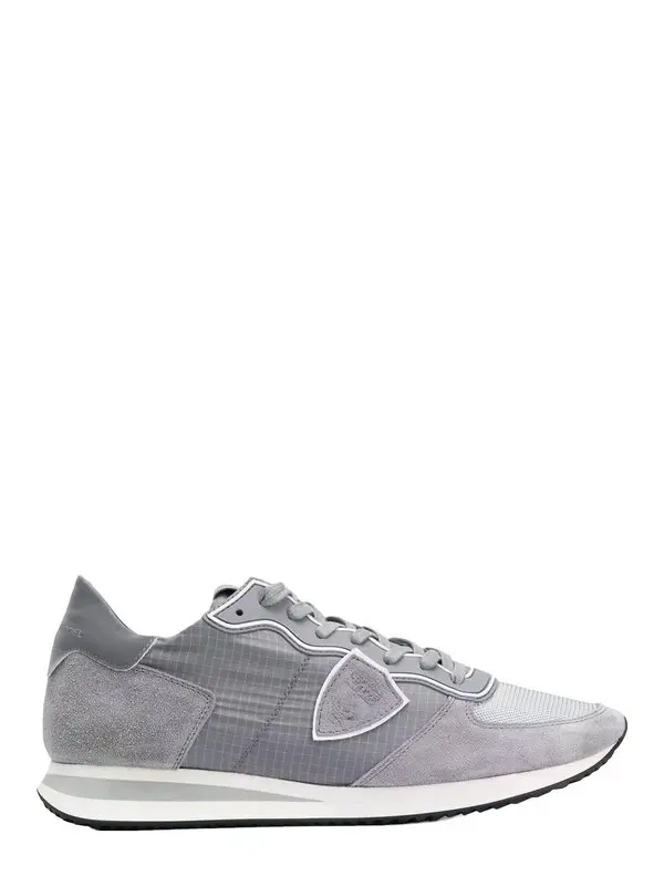 Philippe Model Logo Patch Sneakers - Grey