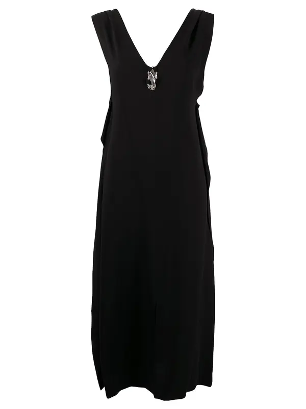 1017 Alyx 9sm V-neck Midi Dress - Black