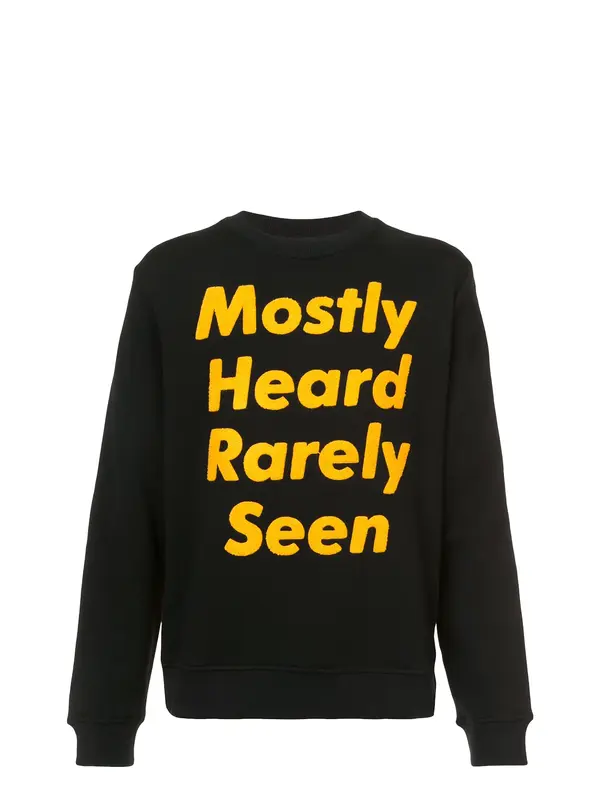 MOSTLY HEARD RARELY SEEN Logo Print Sweatshirt - Black