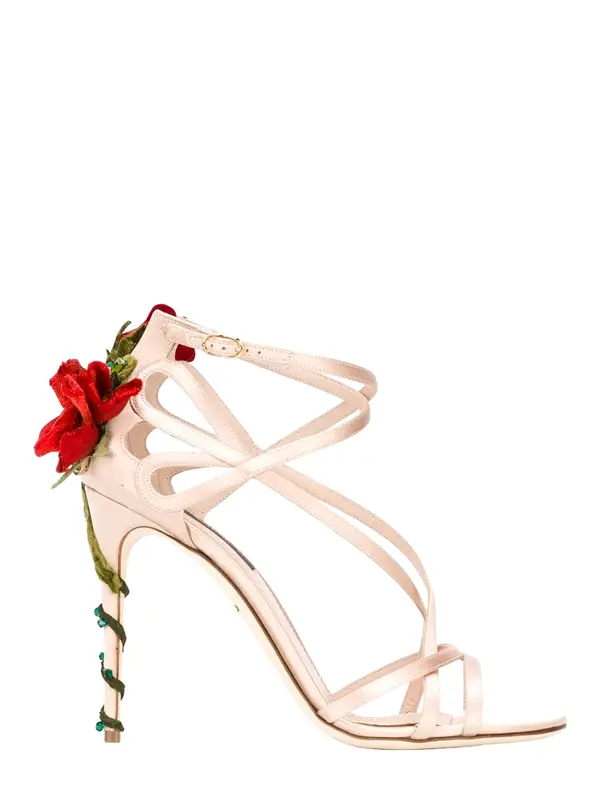 Dolce & Gabbana Climbing Rose Sandals - Pink