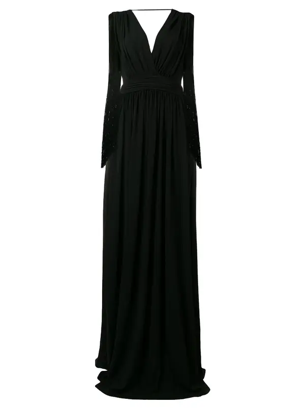 Alberta Ferretti Long Evening Dress - Black