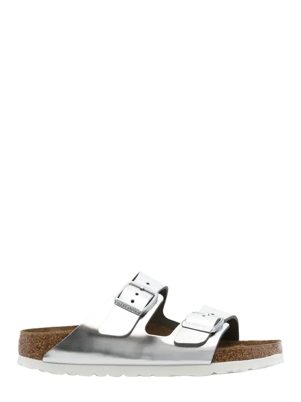 BIRKENSTOCK Buckled Slides - Metallic