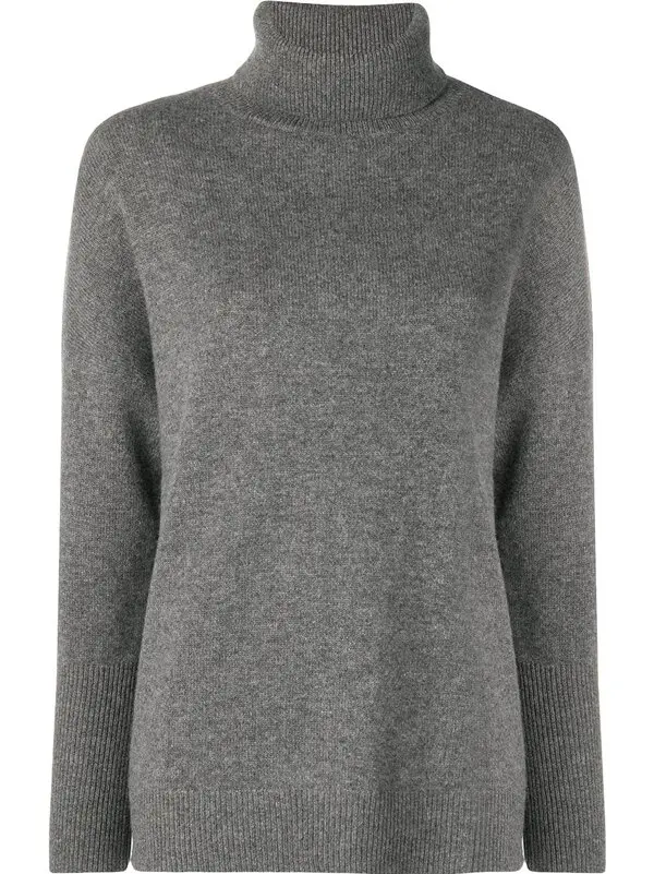 Chinti & Parker Relaxed Cashmere Polo - Grey