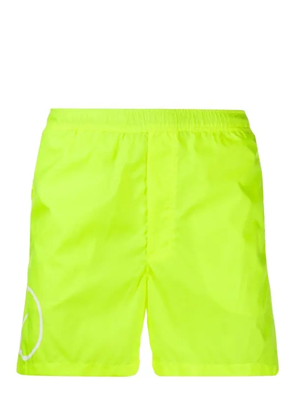 Valentino Garavani Vlogo Print Swim Shorts - Yellow