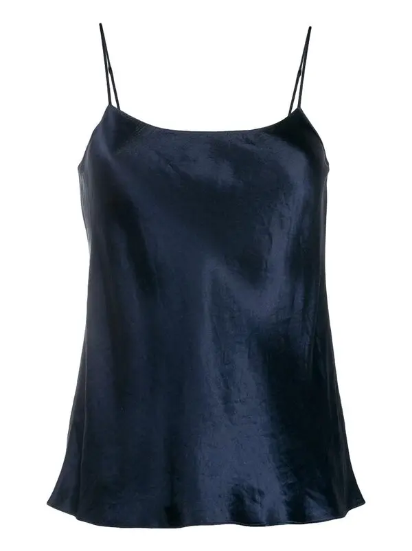 Vince Satin Camisole Top - Blue
