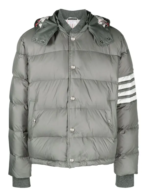 Thom Browne 4-bar Bomber Jacket - Grey