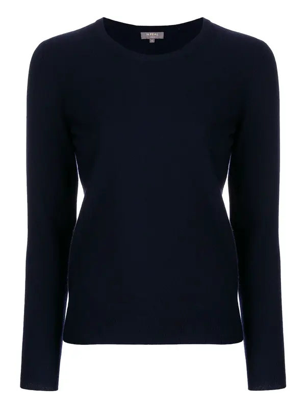 N.peal Round Neck Sweater - Blue