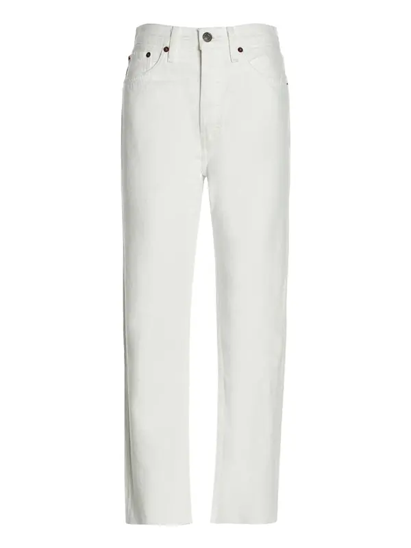 RE/DONE Stove Pipe Jeans - White