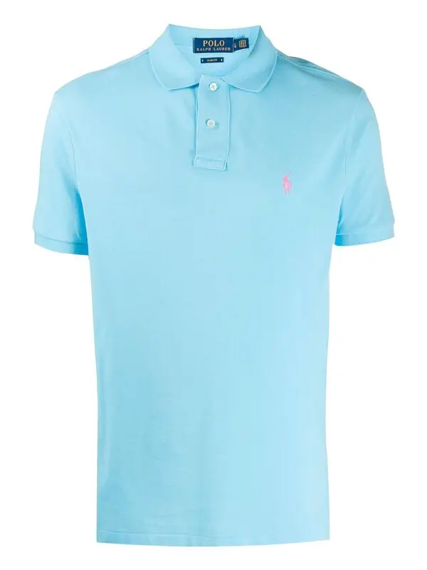 Polo Ralph Lauren Embroidered Logo Polo Shirt - Blue