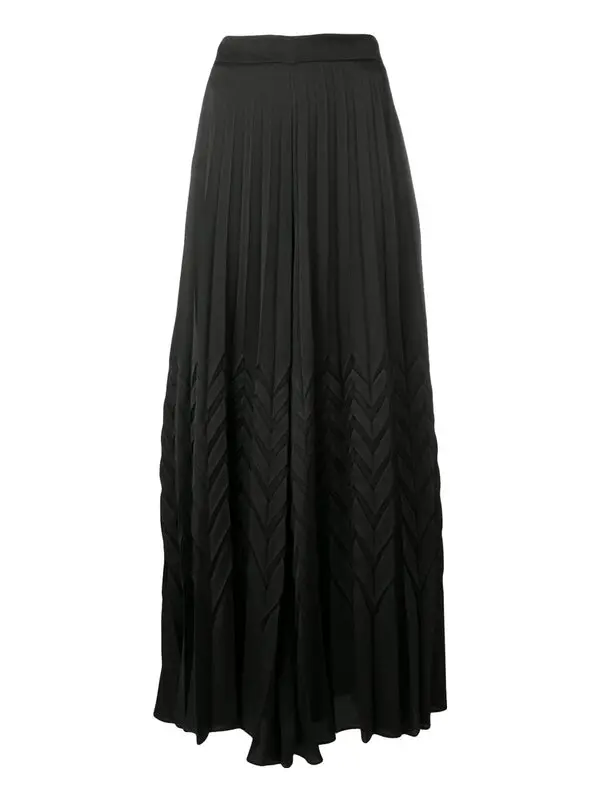 Blumarine Chevron Palazzo Trousers - Black