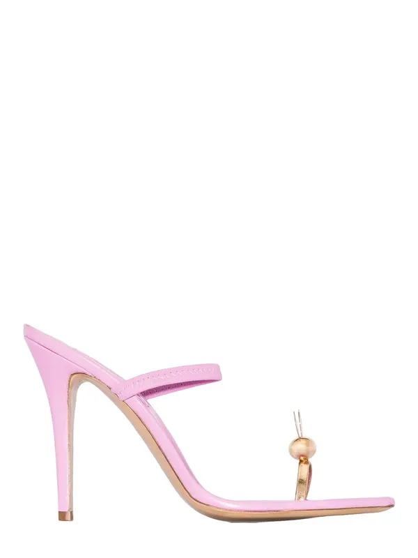 Natasha Zinko Bunny 110mm Sandals - Pink