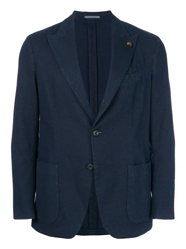 GABRIELE PASINI Classic Fitted Blazer - Blue