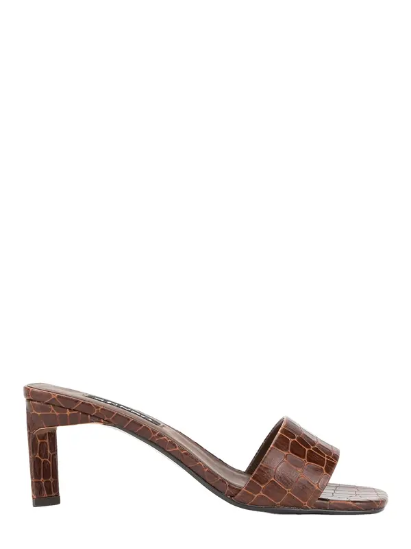 Senso Maisy Embossed Crocodile Sandals - Brown