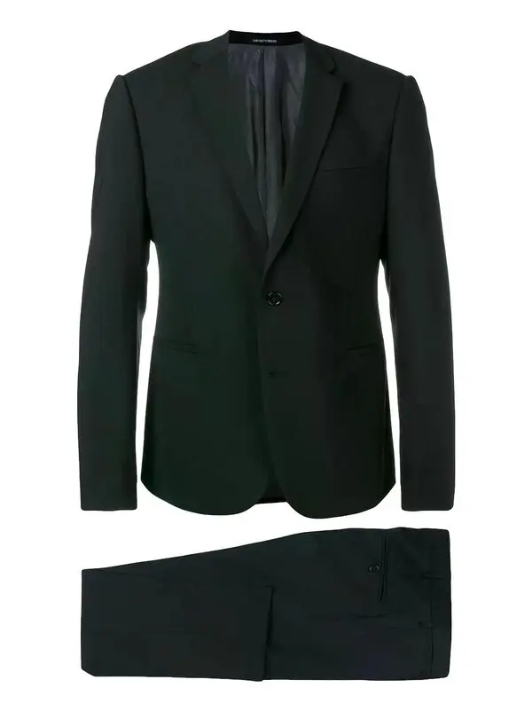 Emporio Armani Two Piece Formal Suit - Black
