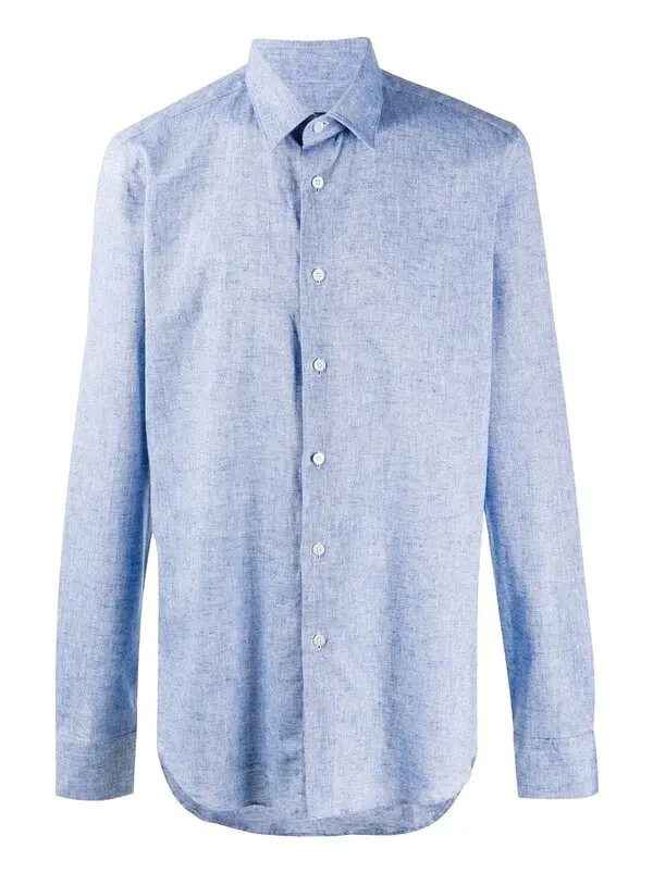 DELL'OGLIO Front Buttoned Shirt - Blue