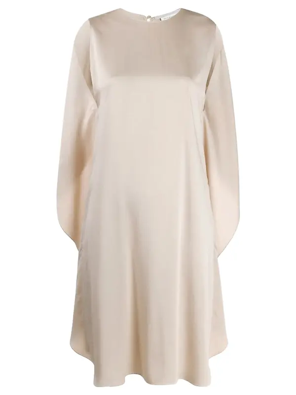 Stella McCartney Draped-back Sleeveless Dress - Neutrals
