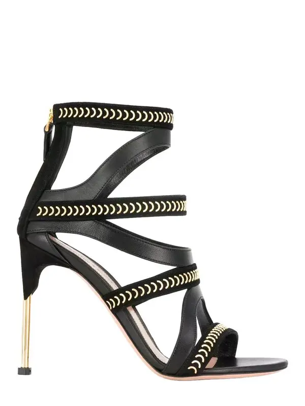 Alexander McQueen Studded Strap Sandals - Black