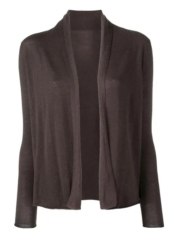 SOTTOMETTIMI Open Front Cardigan - Brown
