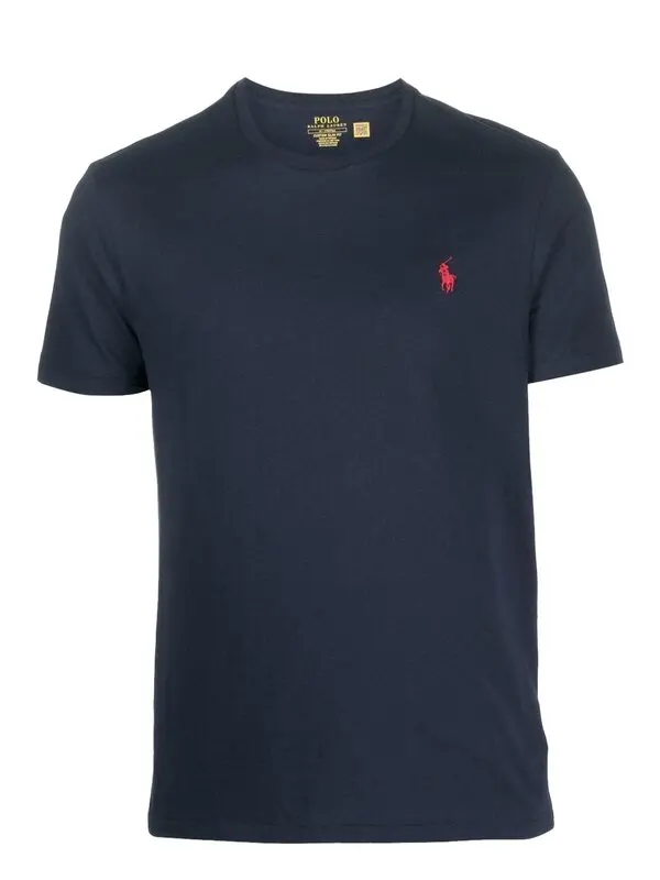 Polo Ralph Lauren Logo-embroidered Cotton T-shirt - Blue