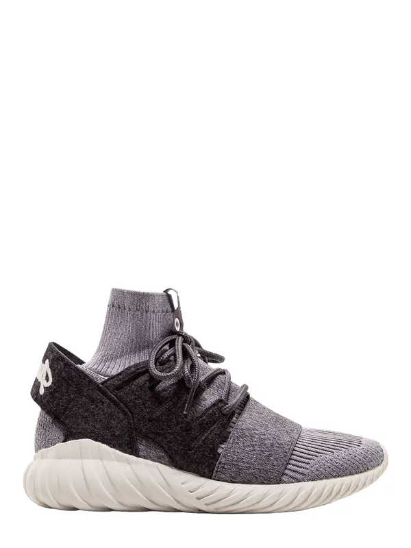 Adidas X Kith Tubular Doom Primeknit Sneakers - Grey