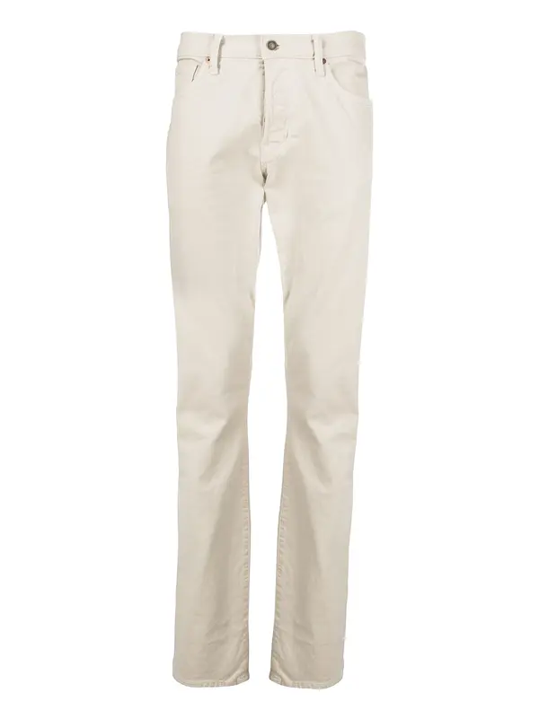 TOM FORD Straight Leg Trousers - Neutrals