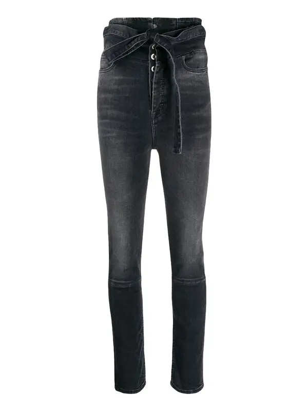 BEN TAVERNITI UNRAVEL PROJECT High-waist Skinny Jeans - Black
