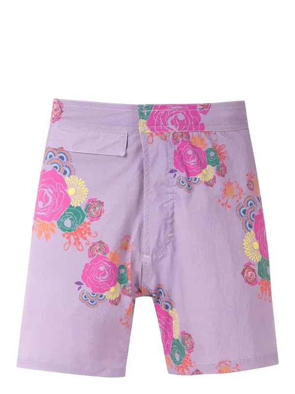 AMIR SLAMA Printed Shorts - Purple
