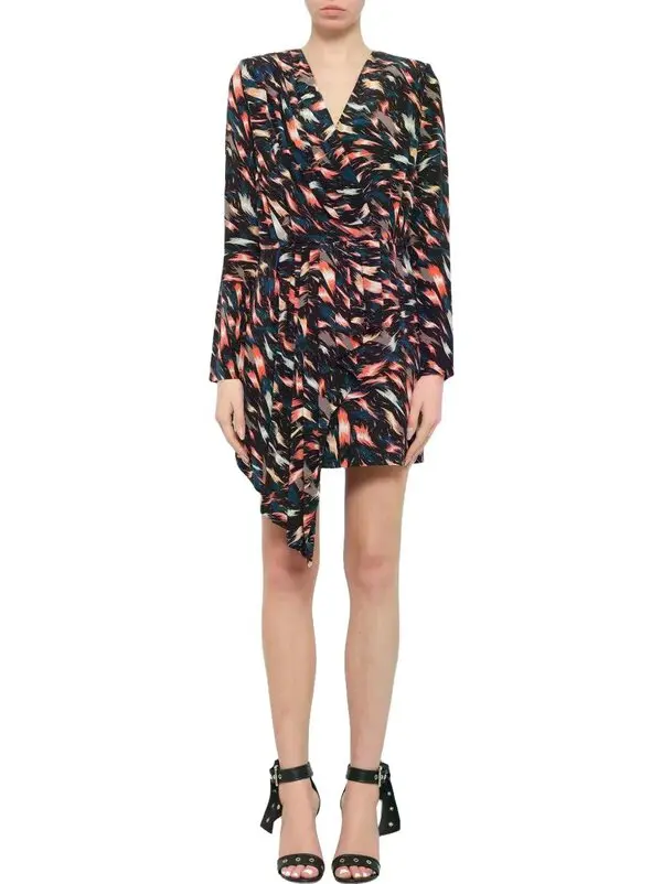Givenchy Asymmetric Printed Dress - Black
