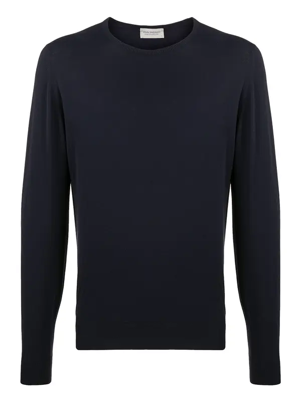 John Smedley Hatfield Knitted Jumper - Blue