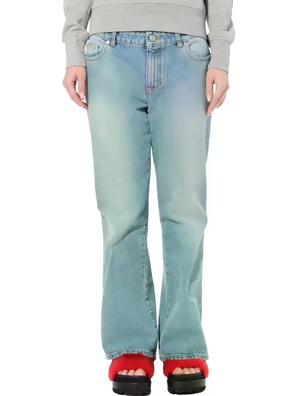 Alexander McQueen Flared Leg Jeans - Blue