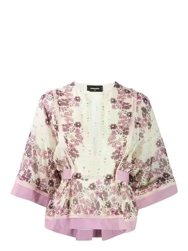 Dsquared2 Floral Print Blouse - Pink
