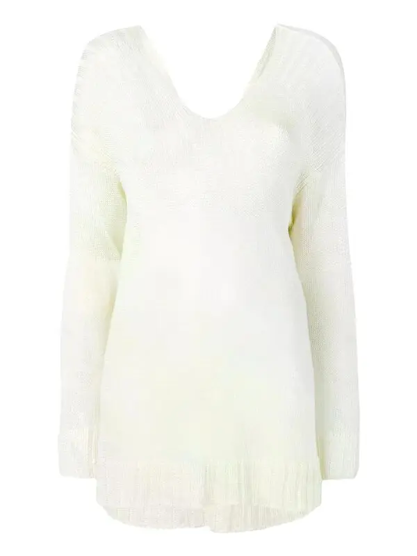 Jean Paul Gaultier Open Back Jumper - White