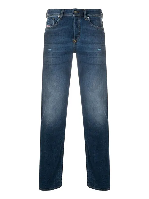 Diesel Distressed Slim-fit Jeans - Blue