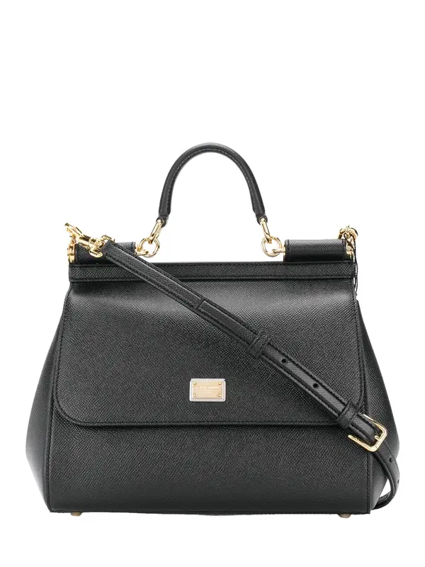 Dolce & Gabbana Medium Sicily Shoulder Bag - Black