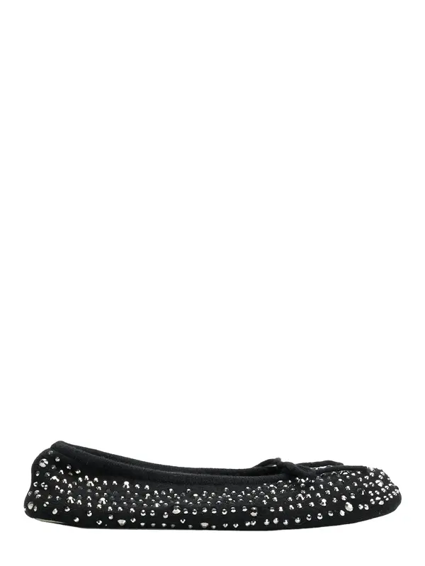 N.peal Jewelled Slippers - Black