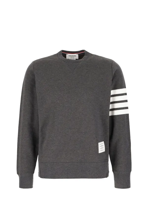 Thom Browne Engineered 4-bar Jersey Sweatshirt - Grey