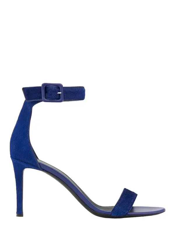 GIUSEPPE ZANOTTI Neyla Pony Fur Sandals - Blue